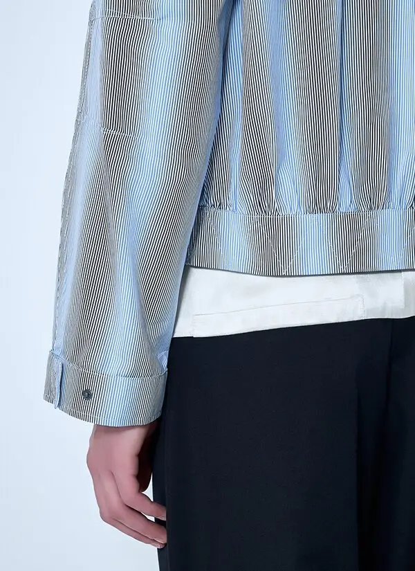 Dries Van Noten Striped Zip-up Jacket