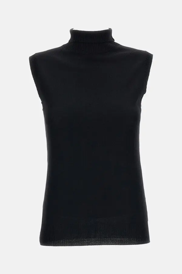 Sportmax High Neck Knit Vest - Multicolor