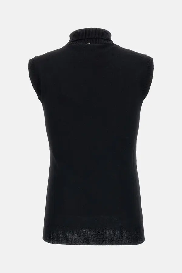 Sportmax High Neck Knit Vest - Multicolor