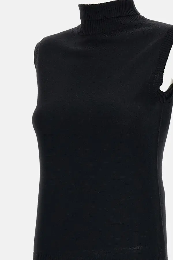 Sportmax High Neck Knit Vest - Multicolor