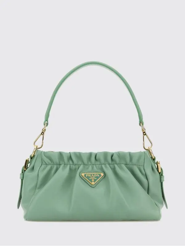 Prada Gathered Nappa Leather Bag