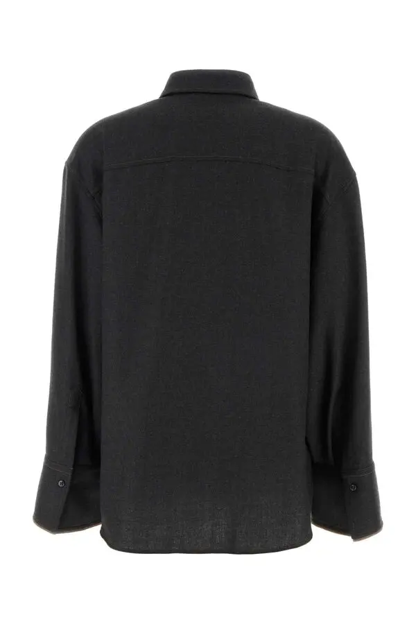 Brunello Cucinelli Graphite Wool Shirt