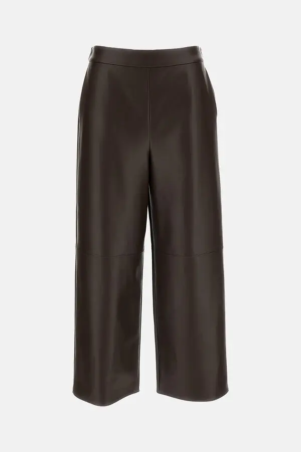 Max Mara Coated Jersey Cropped Trousers - Multicolor