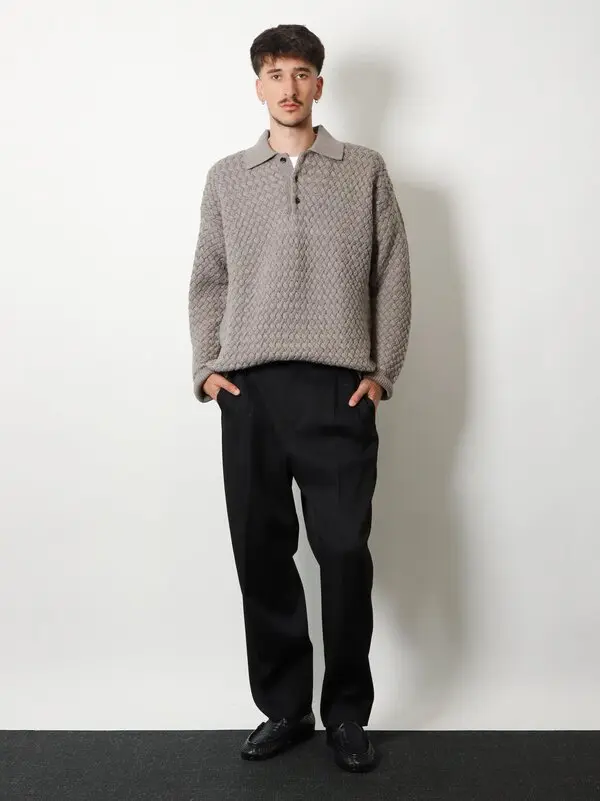 Bottega Veneta Wool Sweater With Intrecciato Motif - Multicolor