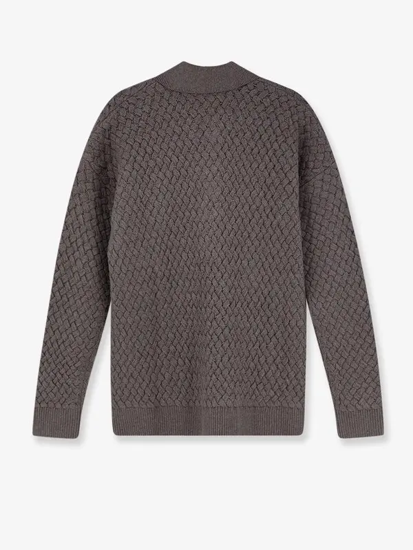 Bottega Veneta Wool Sweater With Intrecciato Motif - Multicolor
