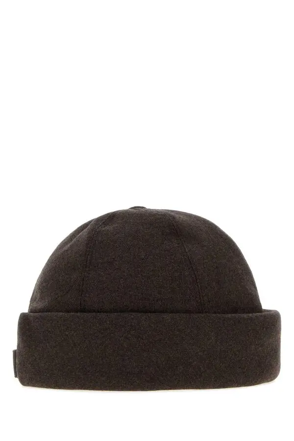 Giorgio Armani Cotton Blend Hat - Brown