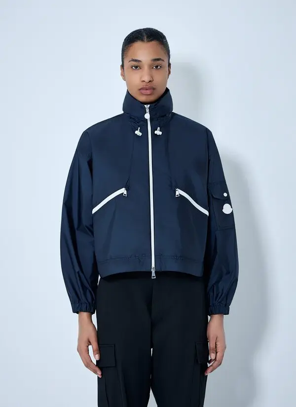 Moncler Hooded Rain Jacket - Blue
