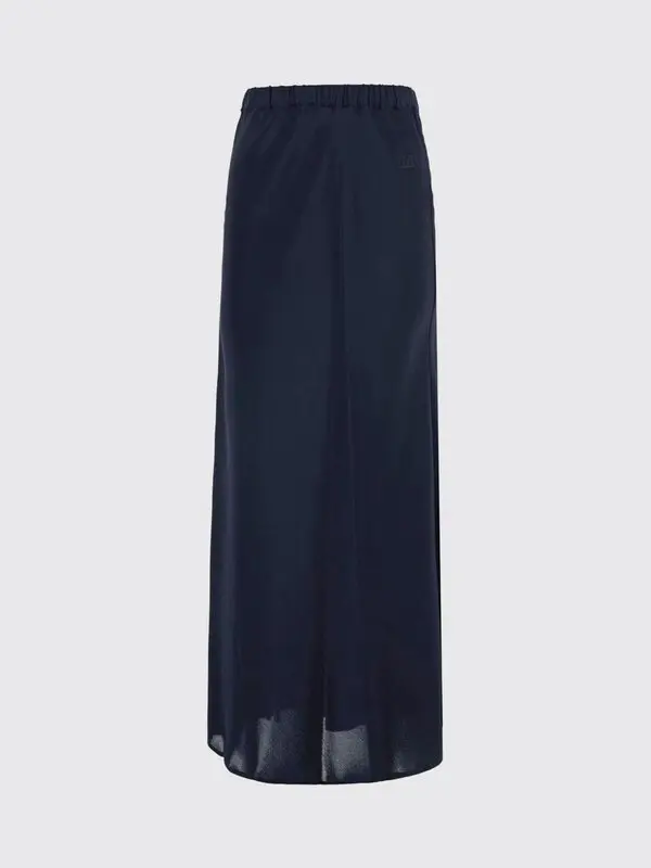 Max Mara High-waisted Silk Crêpe Pencil Maxi Skirt - Blue