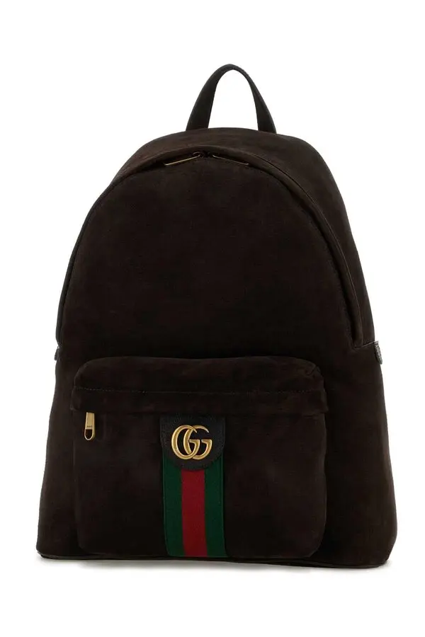 Gucci Dark Suede Medium Ophidia Backpack