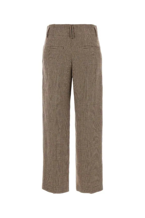 Brunello Cucinelli Embroidered Linen Pant