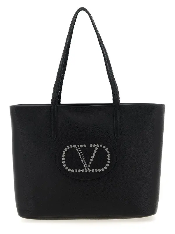 Valentino Garavani Nellcôte' Shopping Bag - Black