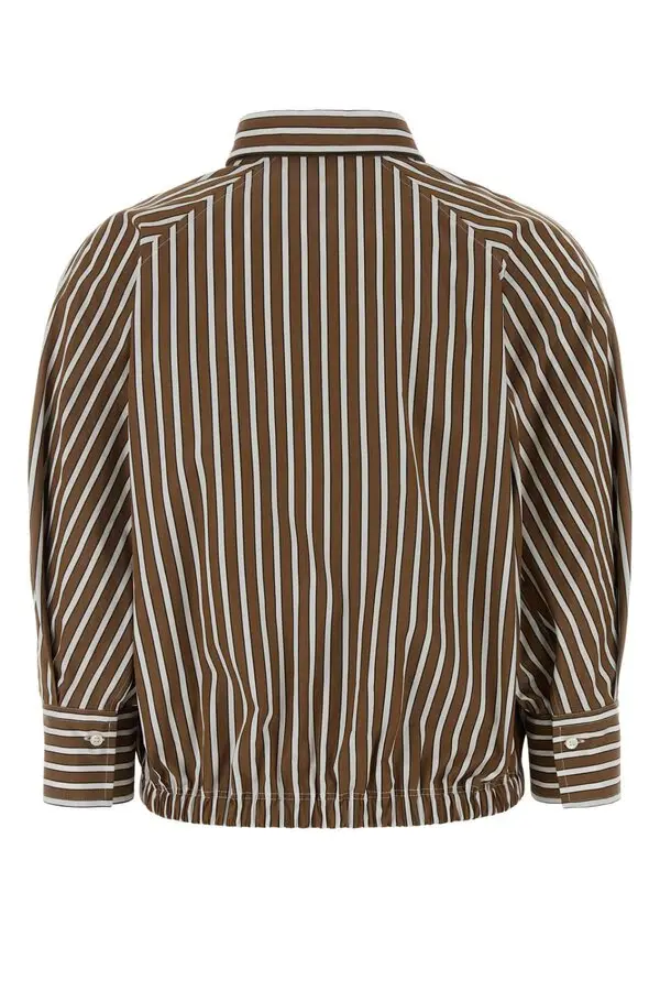 Brunello Cucinelli Embroidered Poplin Shirt - Multicolor