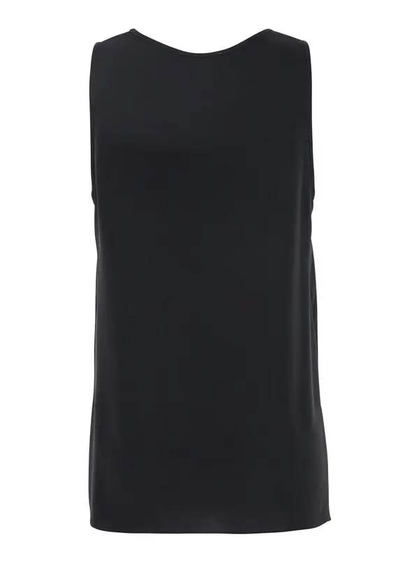 P.a.r.o.s.h Sleeveless Tech Fabric Top - Black