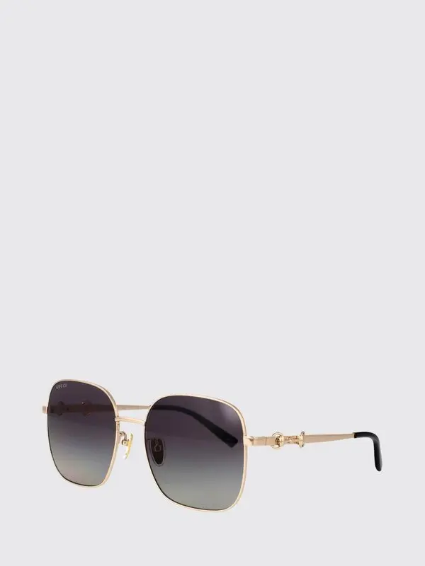 Gucci Cat-eye Metal Sunglasses With Horsebit Detail - Gold