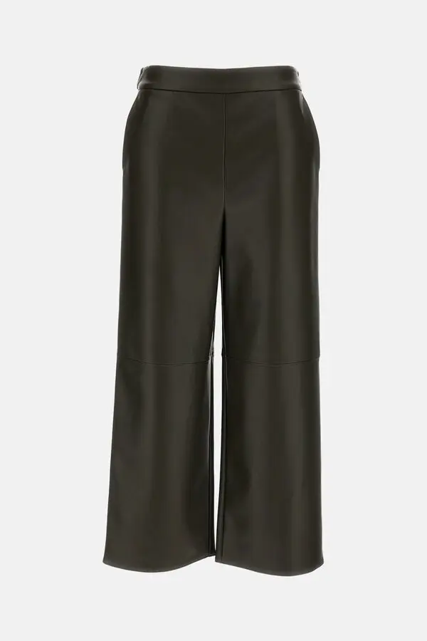 Max Mara Coated Jersey Cropped Trousers - Multicolor