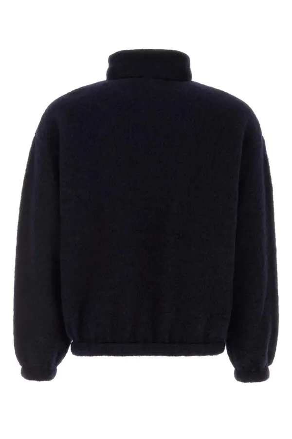 JIL SANDER Wool Blend Sweatshirt - Blue