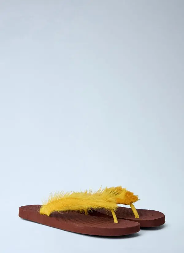 Marni Feather Embellished Sandals