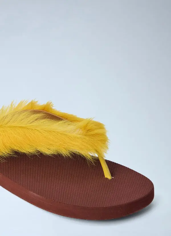 Marni Feather Embellished Sandals