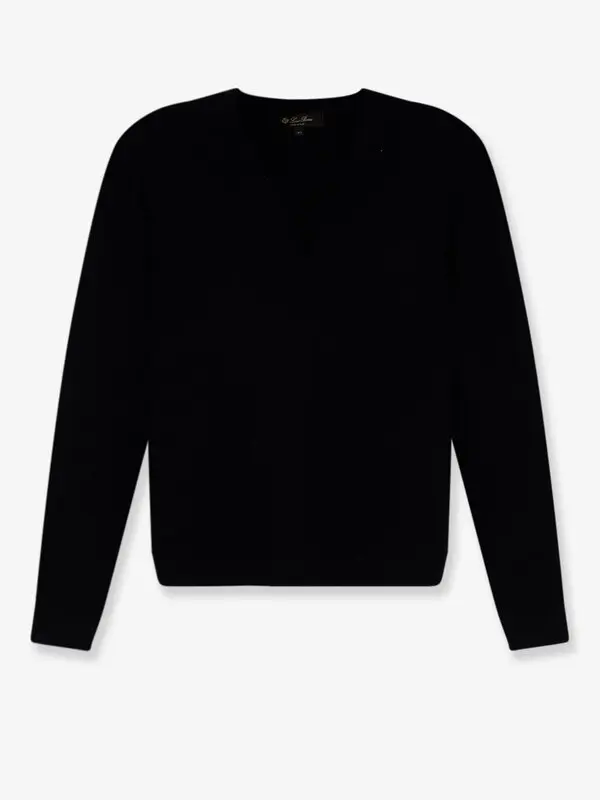 Loro Piana Siena Silk And Cotton Polo Sweater - Black