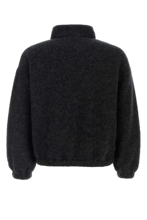 JIL SANDER Slate Wool Blend Sweatshirt