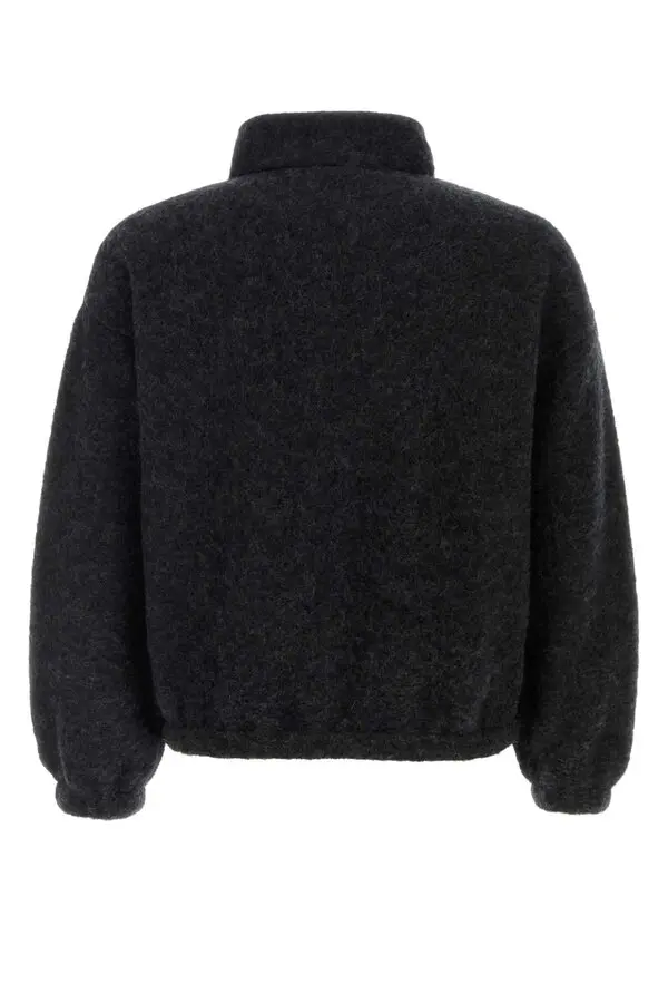 JIL SANDER Wool Blend Sweatshirt - Black