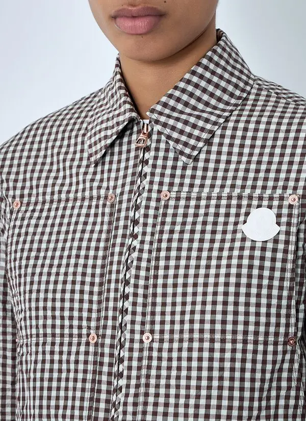 Moncler Gingham Check Shirt Jacket
