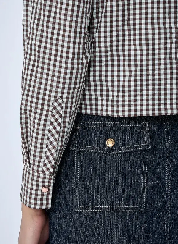Moncler Gingham Check Shirt Jacket