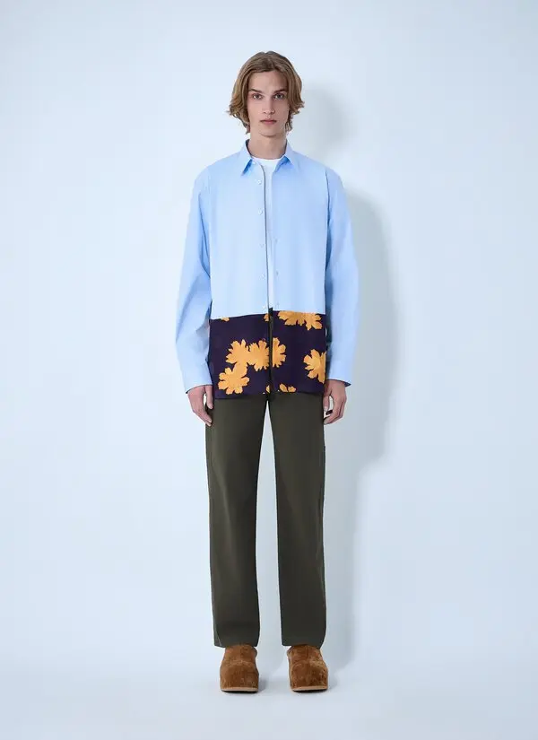 Dries Van Noten Contrast Cotton Shirt