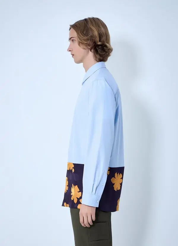 Dries Van Noten Contrast Cotton Shirt
