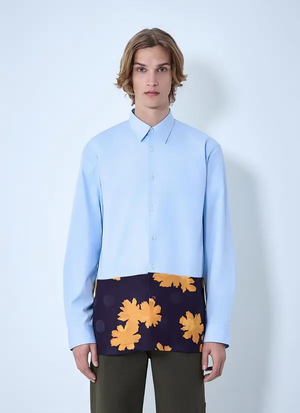 Dries Van Noten Contrast Cotton Shirt