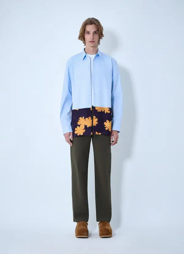 Dries Van Noten Contrast Cotton Shirt