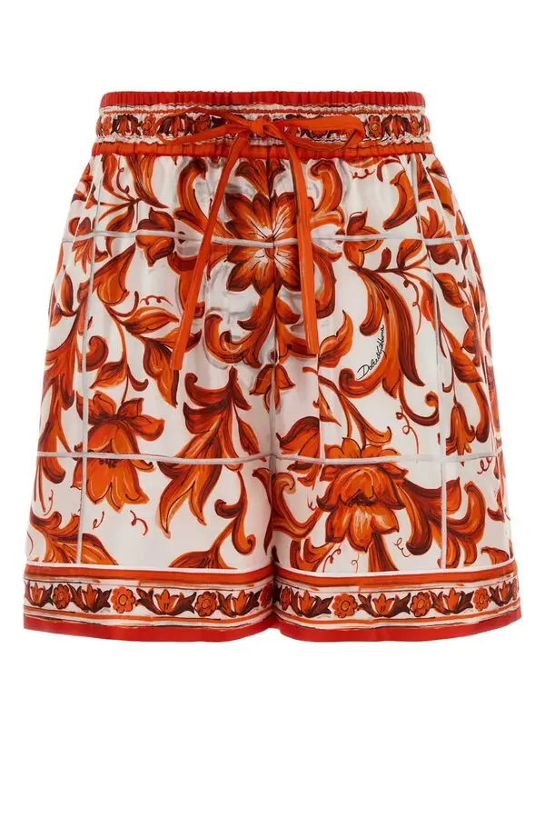 Dolce & Gabbana Twill Maiolica Arancione - Multicolor