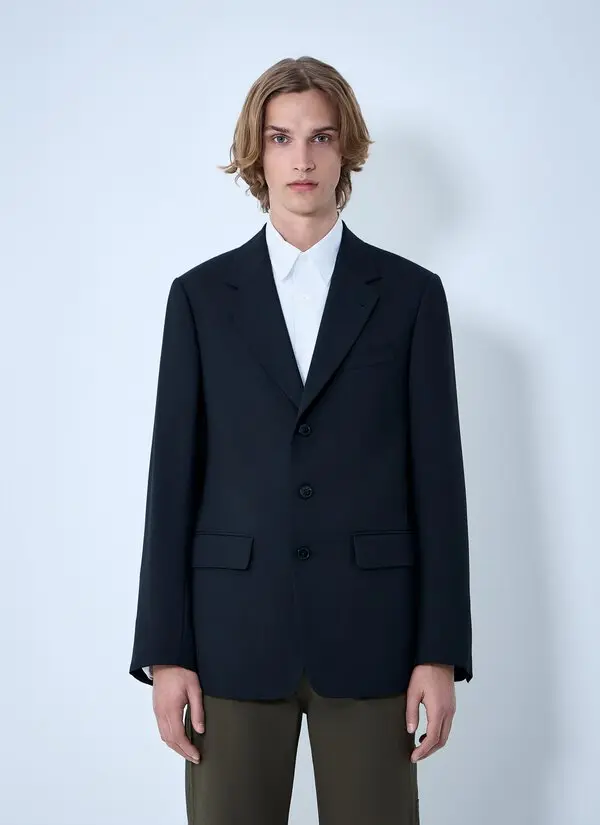 Dries Van Noten Single-breasted Wool Blazer