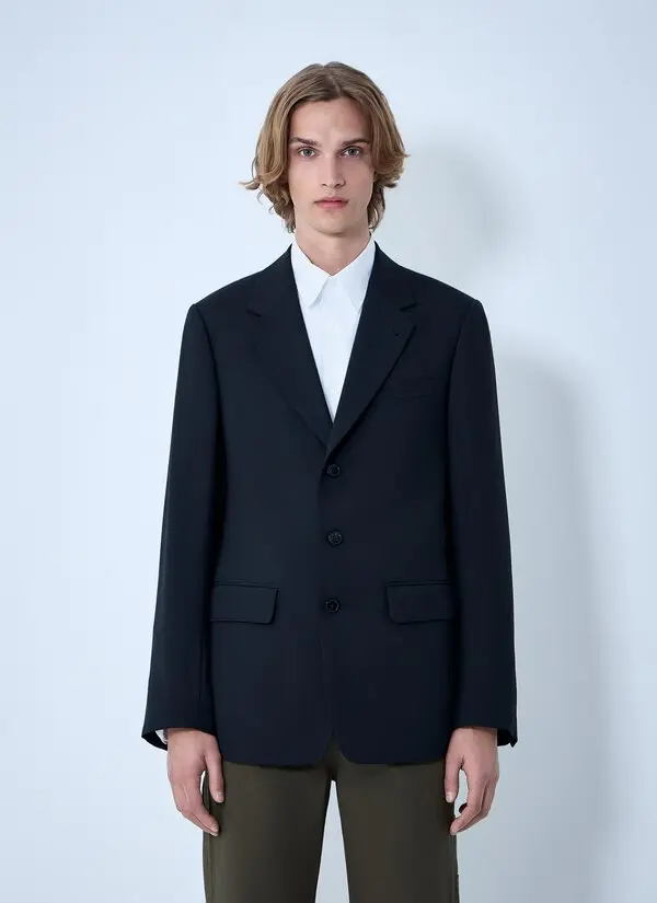 Dries Van Noten Single-breasted Wool Blazer