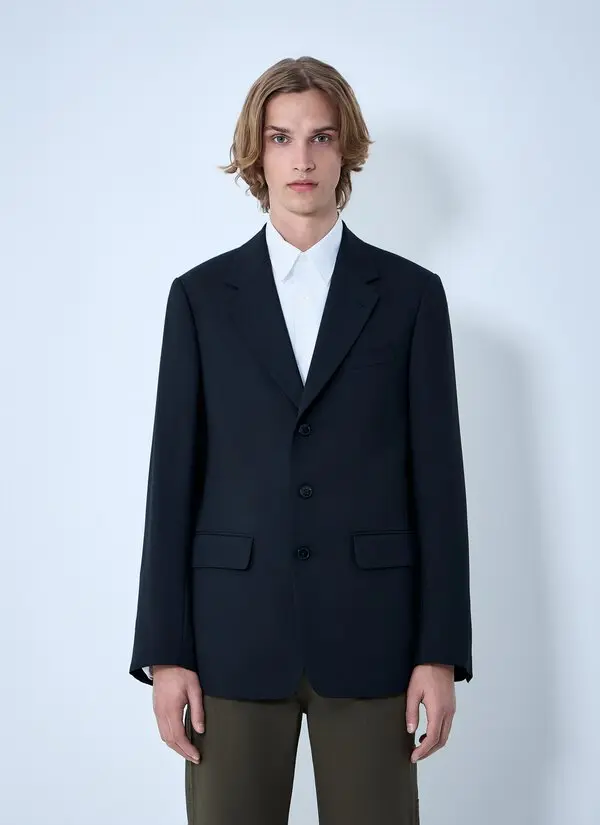 Dries Van Noten Single-breasted Wool Blazer - Black