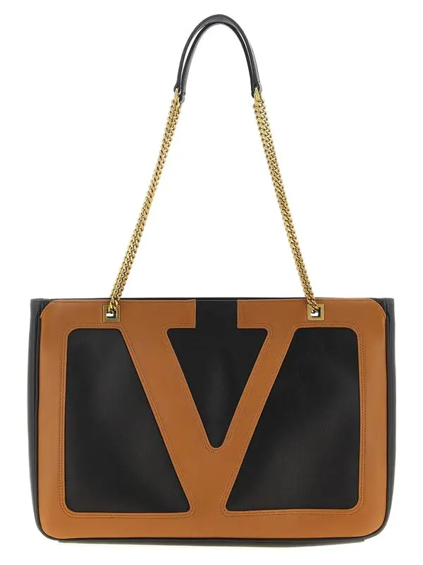 Valentino Garavani Viva Superstar Midi Shopping Bag - Brown