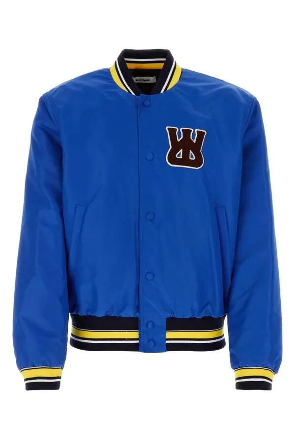 WALES BONNER Electric Nylon Sorbonne 56 Bomber Jacket - Blue