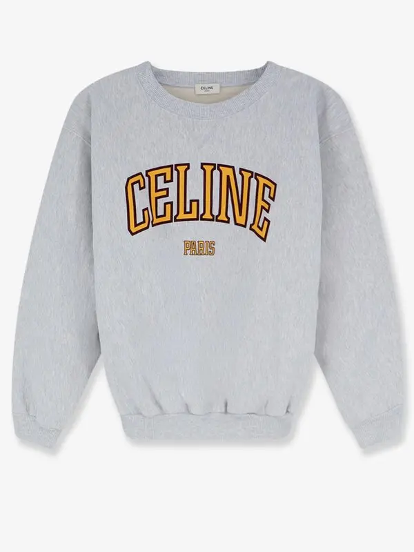Celine Loose Fit Cotton Sweatshirt - Multicolor