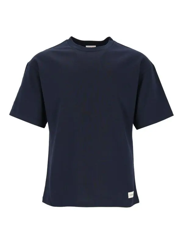 Saint Laurent Oversized Cotton T-shirt By - Blue
