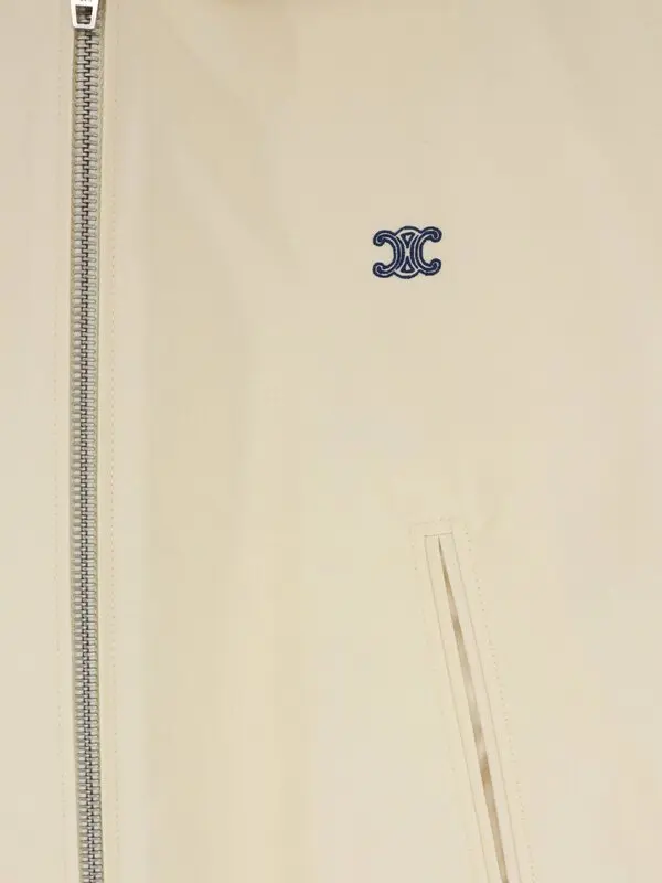 Celine Cotton Blend Jacket With Logo