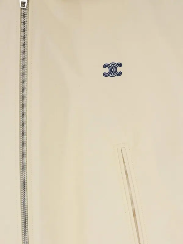 Celine Cotton Blend Jacket With Logo - Multicolor