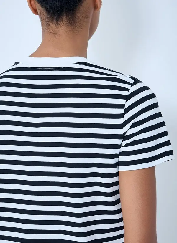 Max Mara Striped Cotton Jersey T-shirt - Black