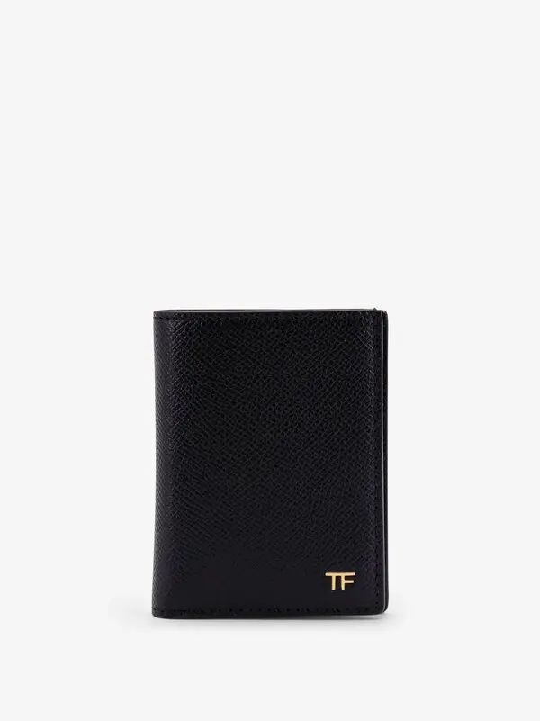 TOM FORD Leather Card Holder With Logo