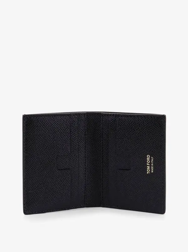 TOM FORD Leather Card Holder With Logo