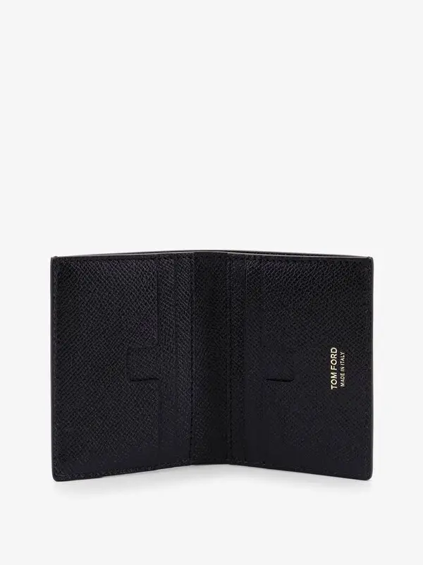 TOM FORD Leather Card Holder With Logo