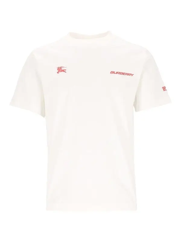 Burberry London Map Cotton T-shirt - White