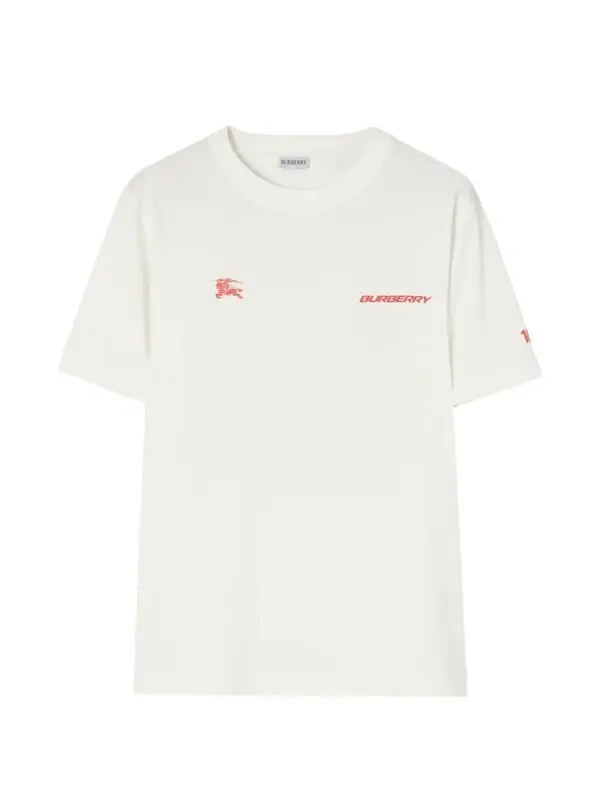 Burberry London Map Cotton T-shirt - White