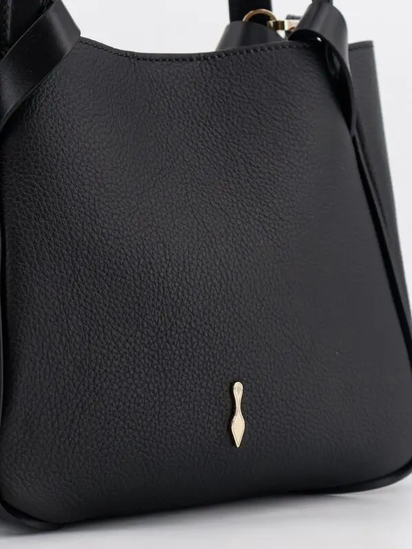 CHRISTIAN LOUBOUTIN Bettina Mini Leather Shoulder Bag - Black