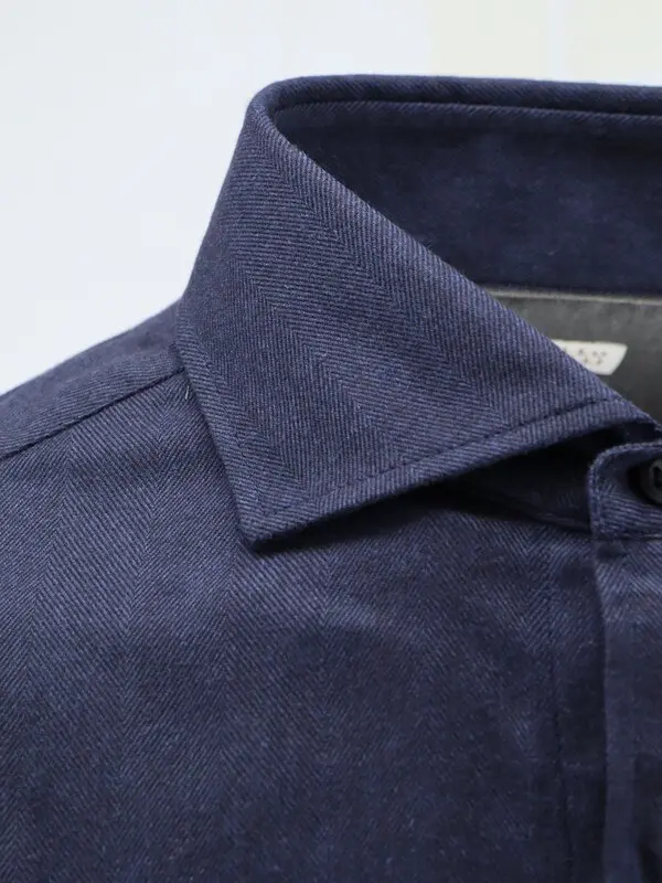 Brunello Cucinelli Cotton And Lyocell Shirt