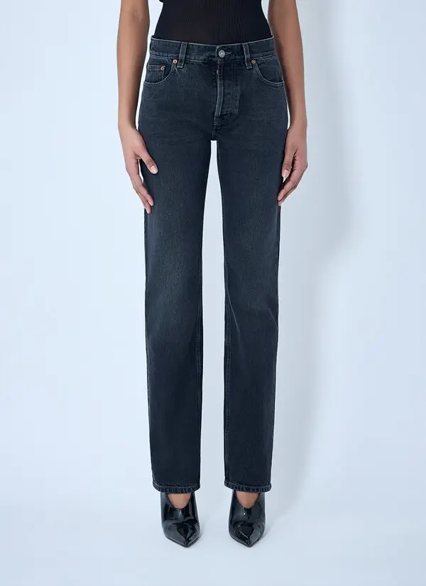 Saint Laurent Straight High Rise Jeans